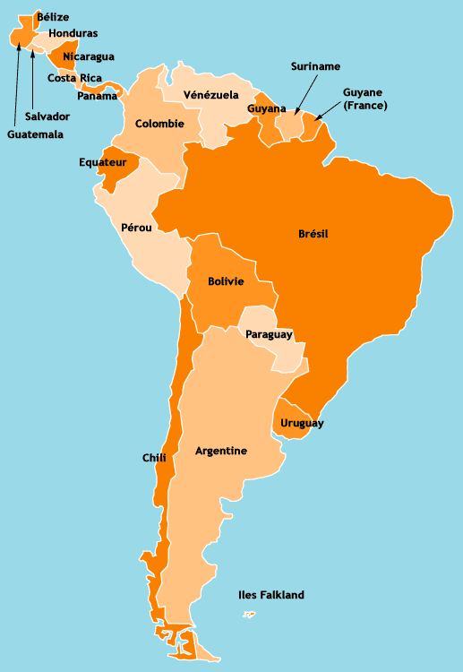 Tourisme en Amérique du Sud.