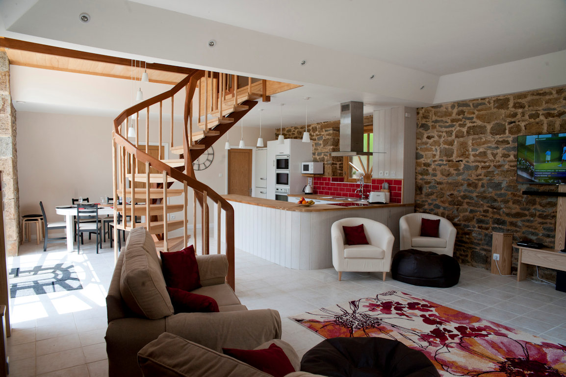 Belle grange convertie en Bretagne rurale - Villa à Noyal sous Bazouges en Ille et Vilaine (35)