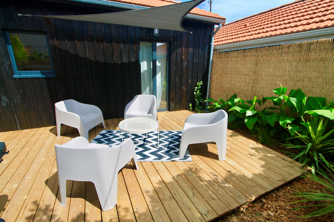 Maison en bois, 100 mètres de la plage, maison Biscarrosse-Plage ...